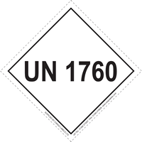 UN 1760 Limited Quantity Hazard Packaging Label | Cargo Labels Ltd